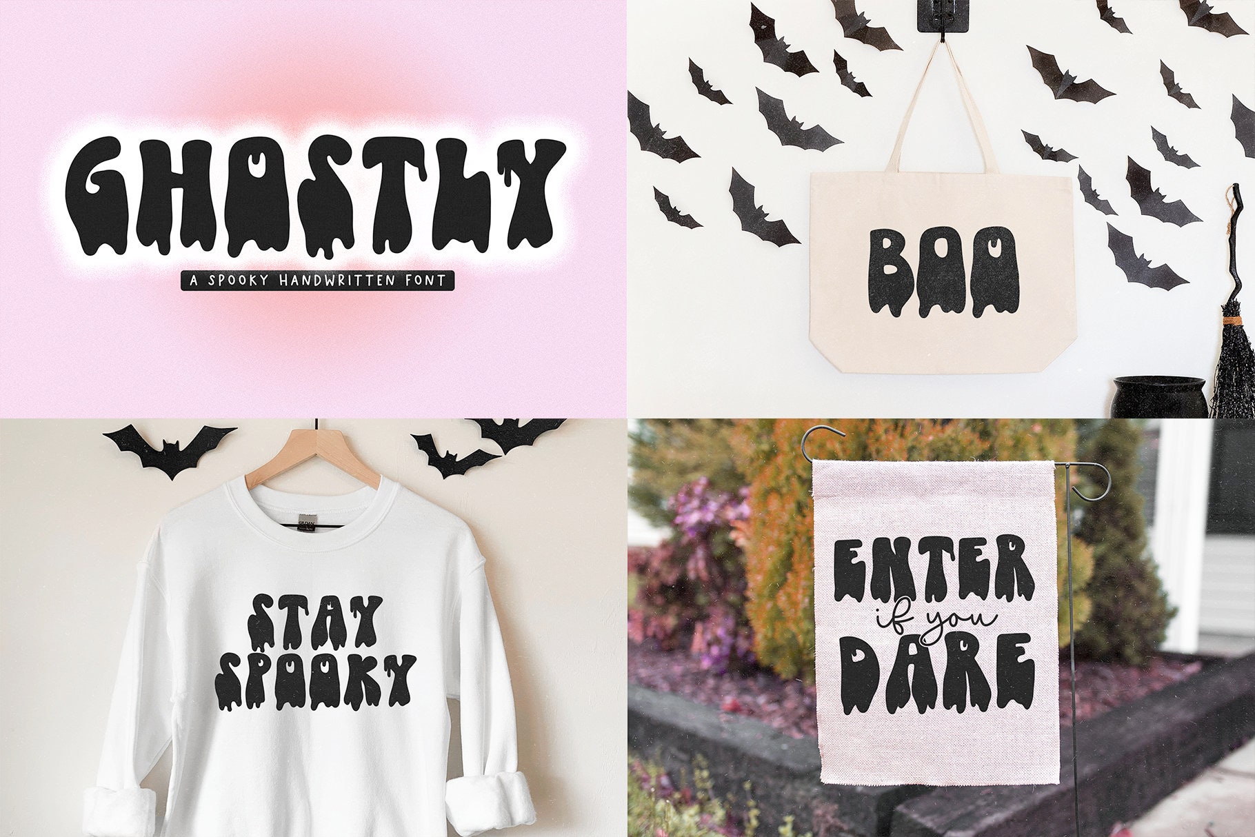 Halloween Font Bundle, Spooky Fonts, Dripping Font, Cricut Font Bundle ...