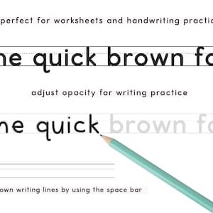 School Days Lines Font - Teacher Font, Handwriting Lines Font, Cricut ...