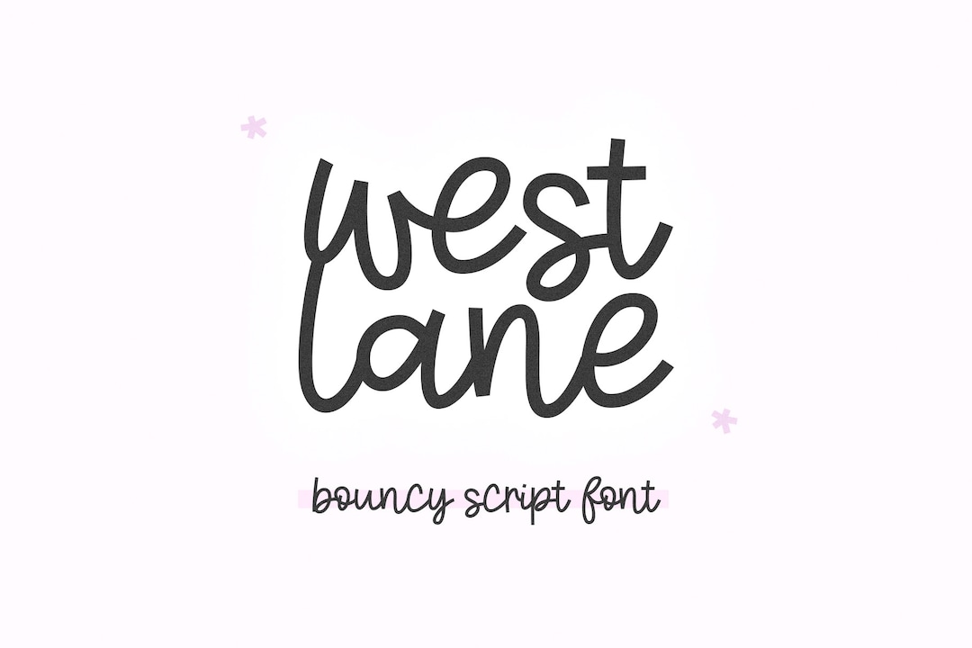 West Lane Font - Handwritten Script Font, Cricut Fonts, Procreate Fonts ...
