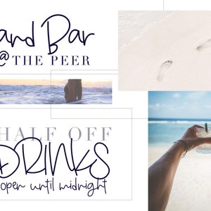 Beach Bum - Handwritten Script Font - TTF / OTF - Etsy