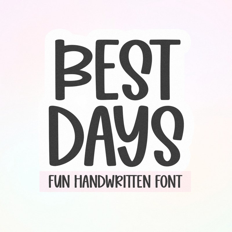 Font of Days - Etsy