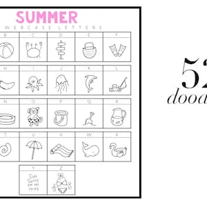 Summer Break - A Hand-drawn Doodle Font - Summer Doodles - TTF - Etsy