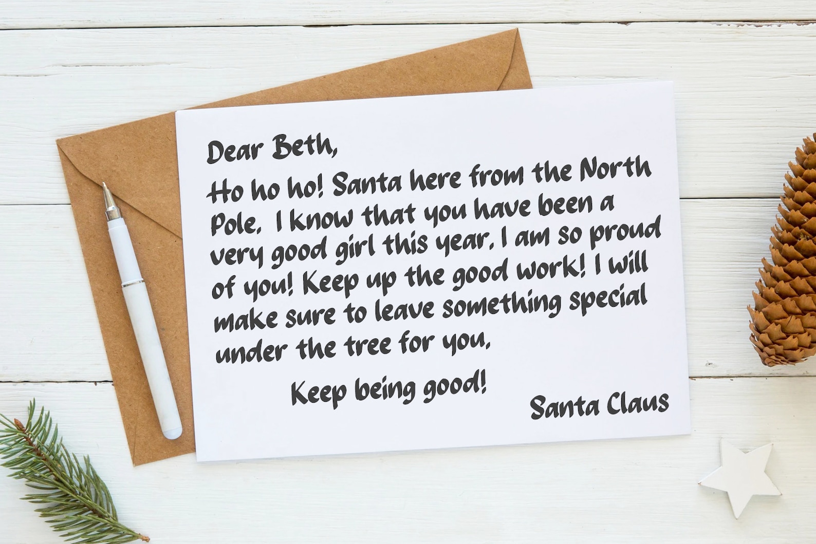 Santa Lane Font Christmas Font Santa Letter Font Santa - Etsy