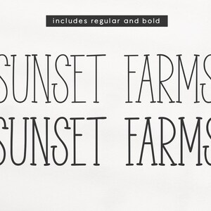 Sunset Farms Font - Tall Farmhouse Font, Handwritten Font, Cricut Fonts ...