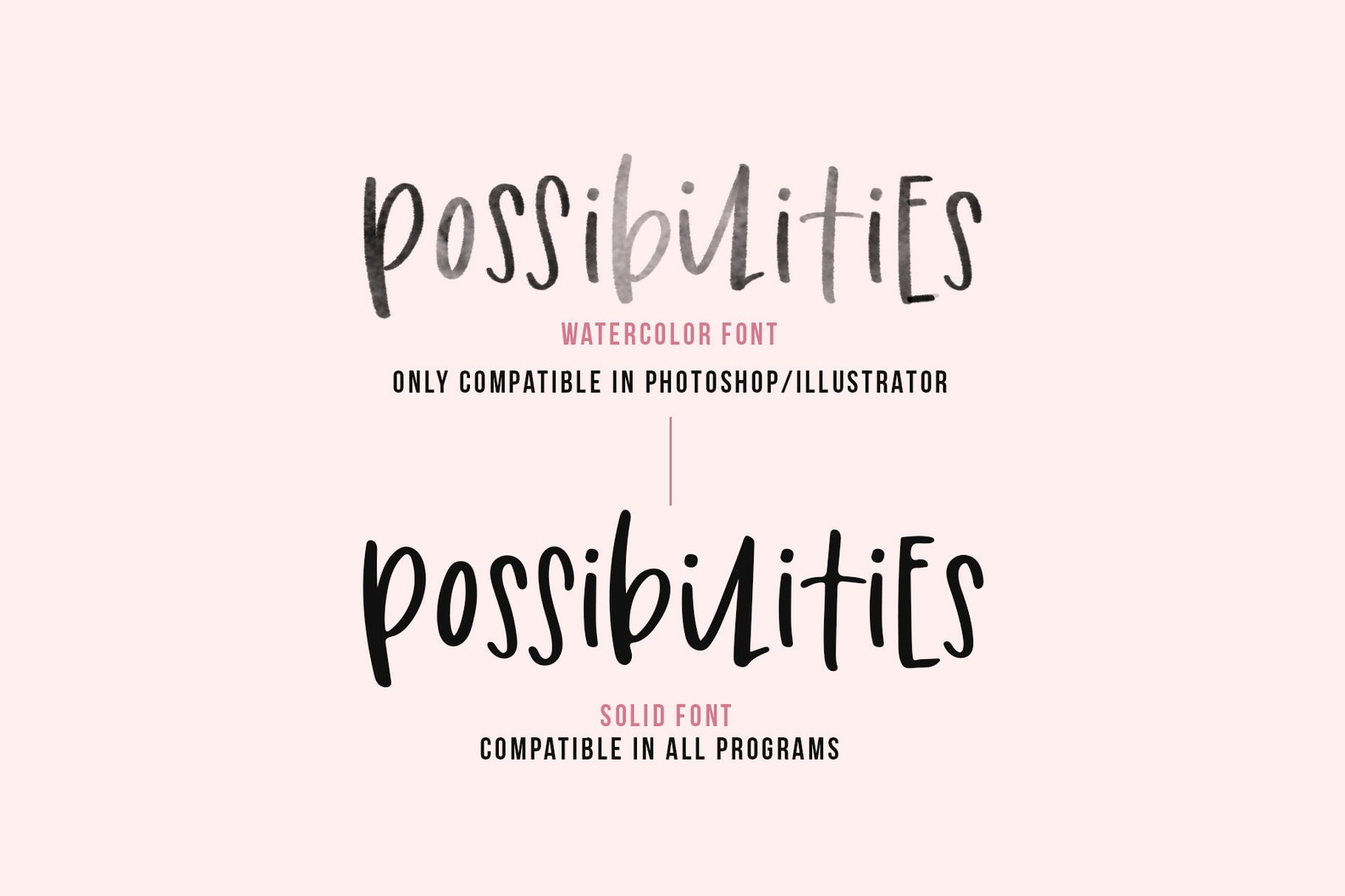 Possibilities Font Handwritten Font Quirky Font Cricut | Etsy