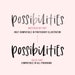 Possibilities Font Handwritten Font, Quirky Font, Cricut Fonts ...