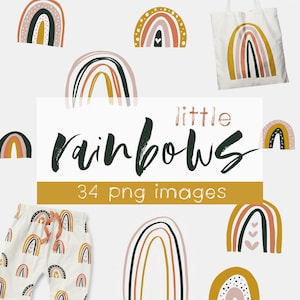 Modern Rainbows - Clip Art Collection [set 2] - Etsy