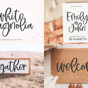 Fall Font Bundle - Handwritten Fonts, Cricut Font Bundle, Farmhouse ...