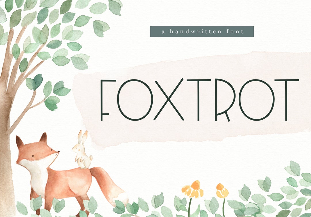 Foxtrot Font Handwritten Sans Font, Cricut Fonts, Fonts for Cricut ...