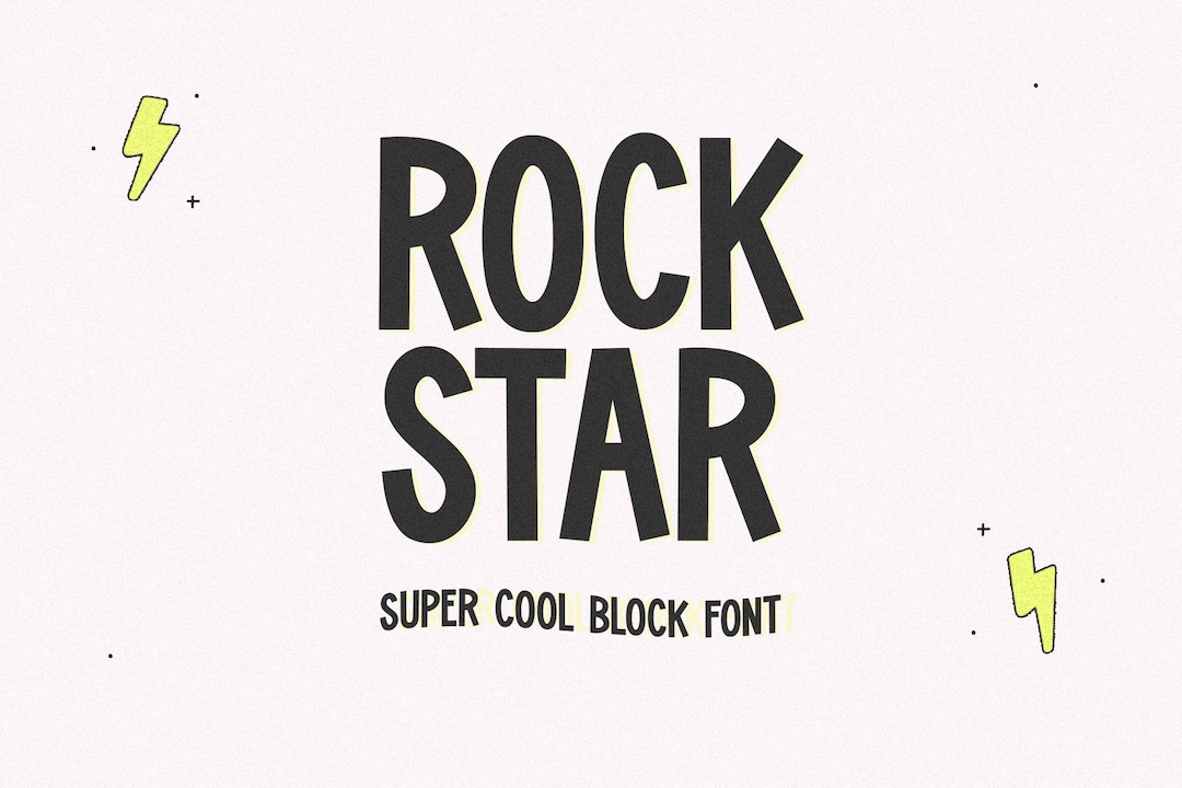 Rockstar Font - Handwritten Font, Cricut Fonts, Cute Font, Procreate ...