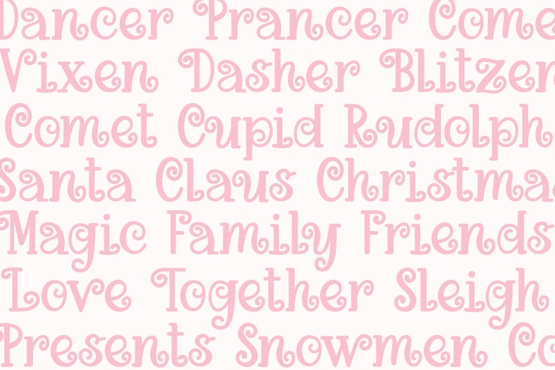 Holiday Shine Font - Cute Font, Christmas Font, Cricut Font ...