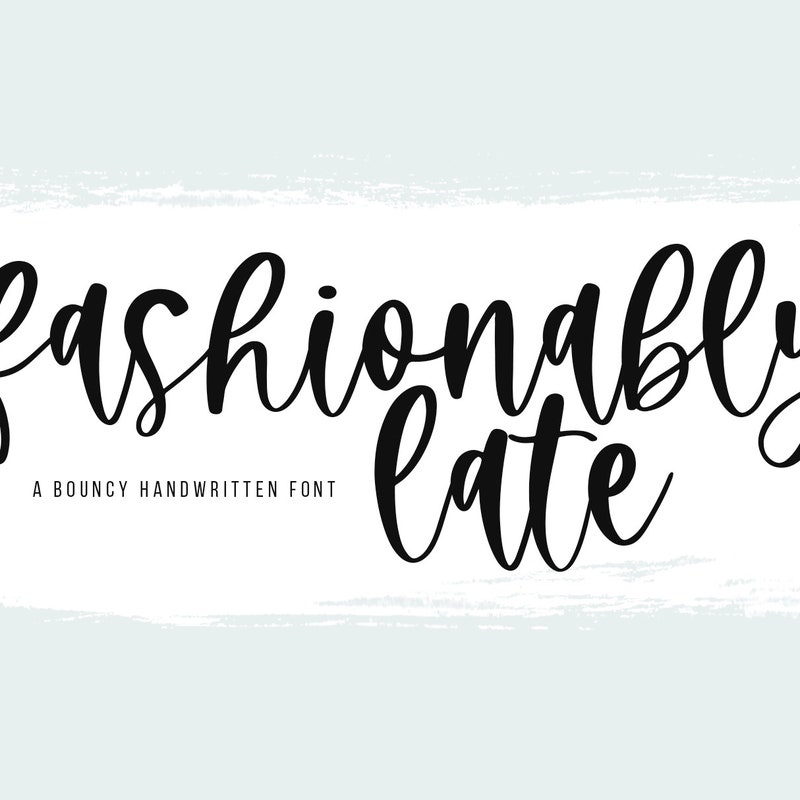 Bouncy Modern Calligraphy Font - Etsy