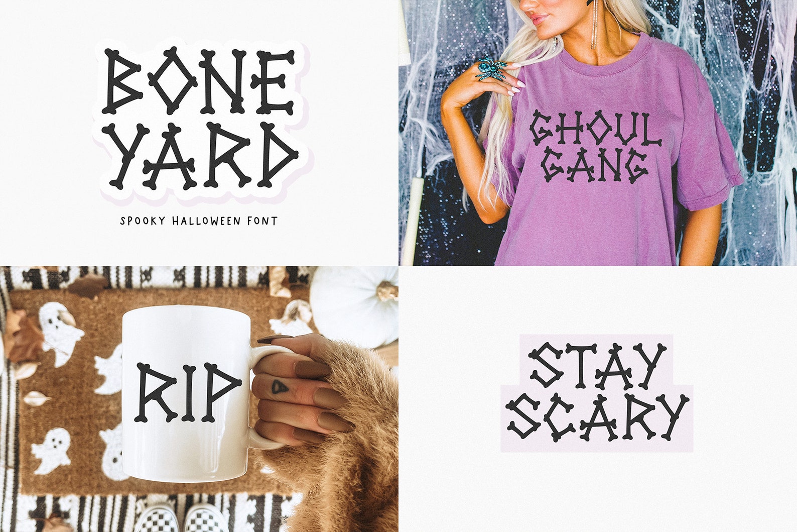 Halloween Font Bundle, Spooky Fonts, Dripping Font, Cricut Font Bundle ...