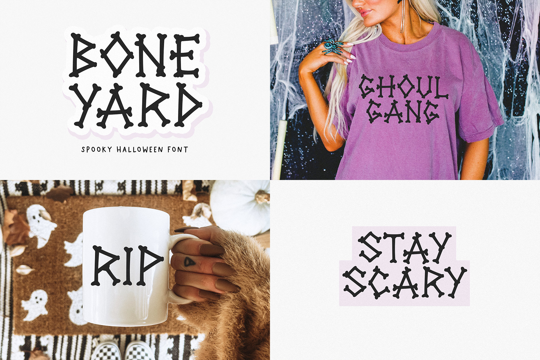 Halloween Font Bundle, Spooky Fonts, Dripping Font, Cricut Font Bundle ...
