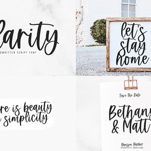 Mini Modern Script Font Bundle - Calligraphy Fonts, Handwritten Fonts ...