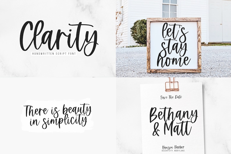 Mini Modern Script Font Bundle Calligraphy Fonts - Etsy