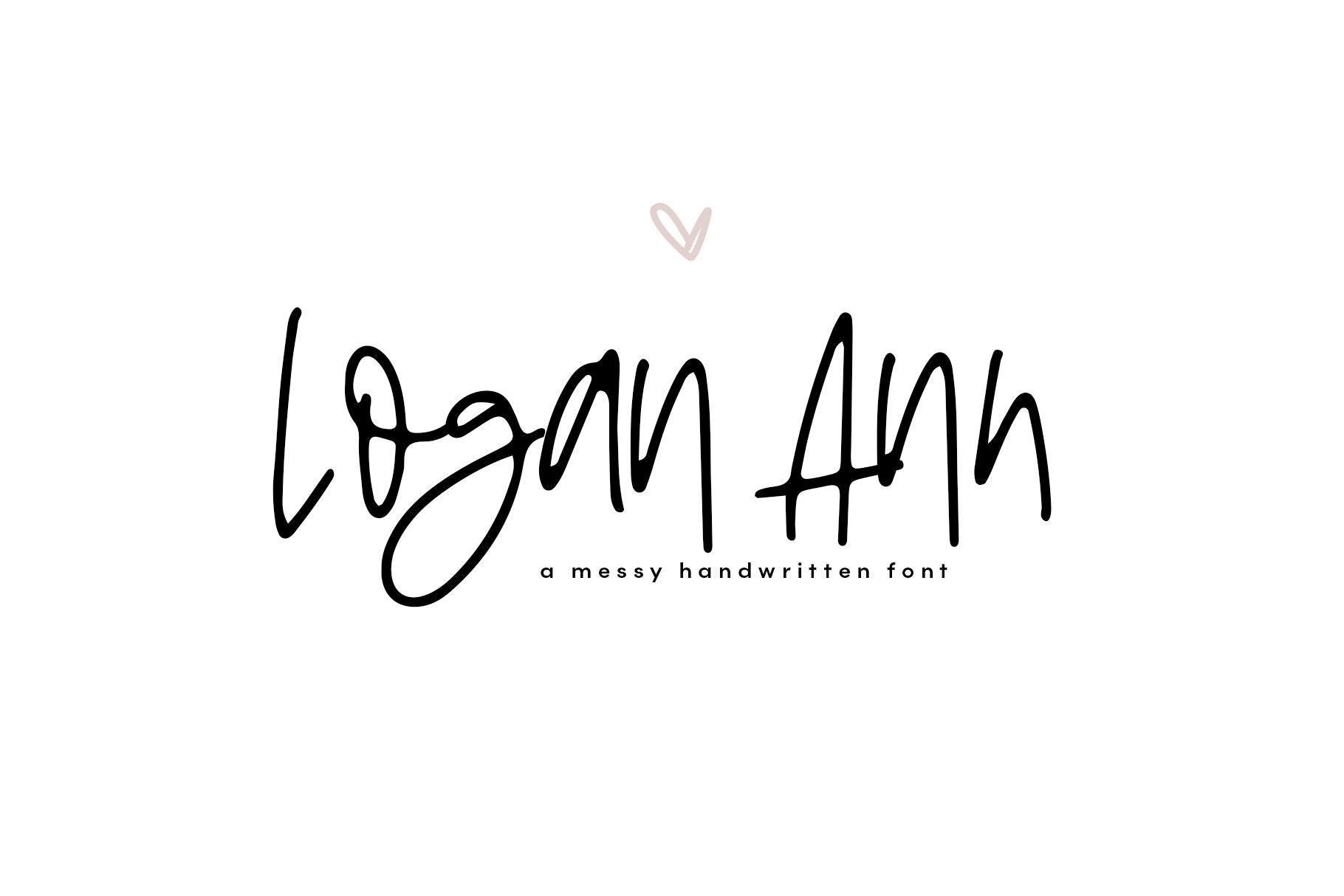 Logan Ann Handwritten Signature Script Font TTF / OTF | Etsy