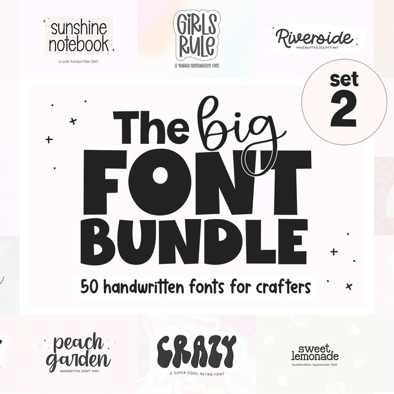 Font Bundle - Etsy
