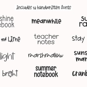 Font Bundle - Cute Fonts, Handwriting Fonts, Cricut Font Bundle ...