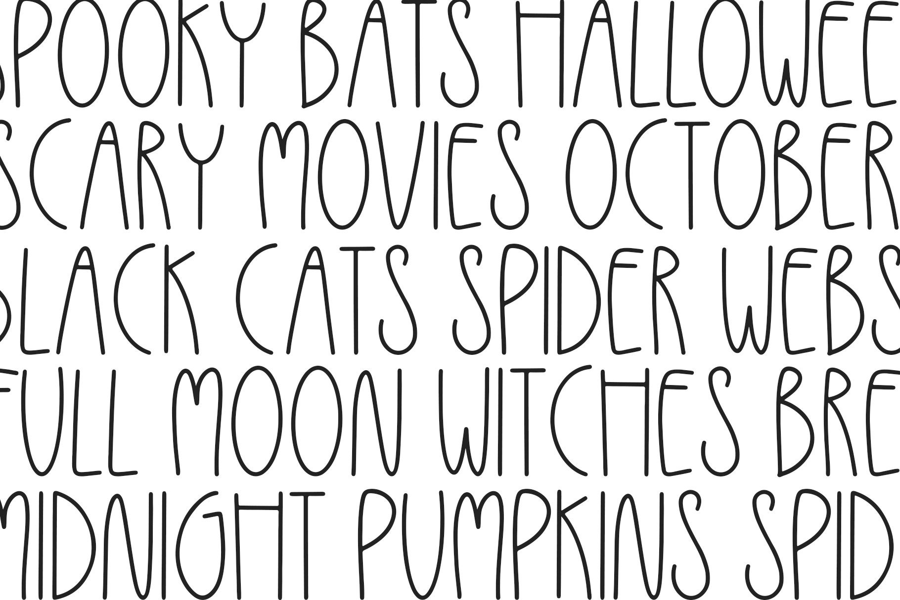 Frightful Font Thin Handwritten Font Cricut Fonts | Etsy