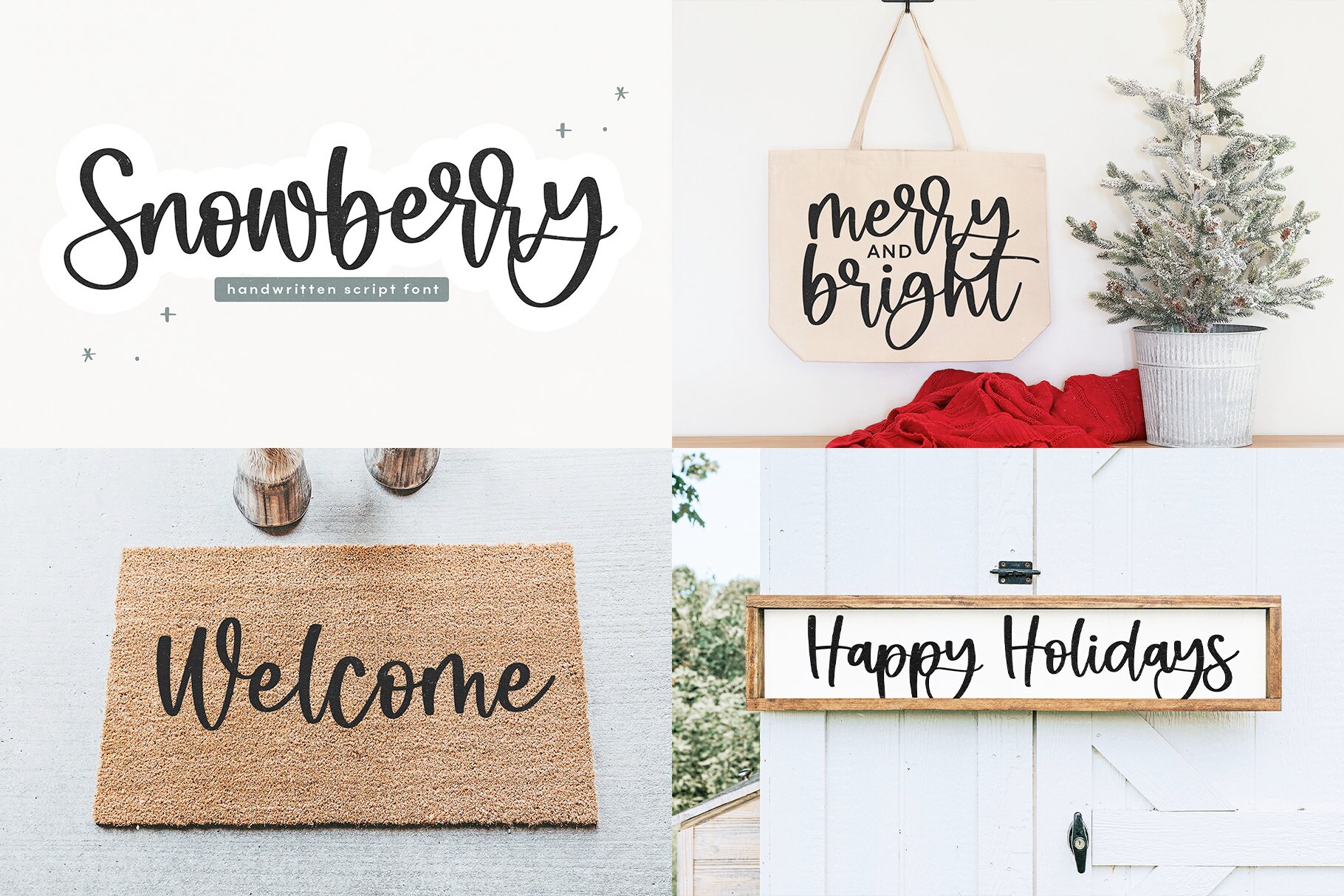 Christmas Font Bundle Crafty Font Bundle Cricut Fonts - Etsy