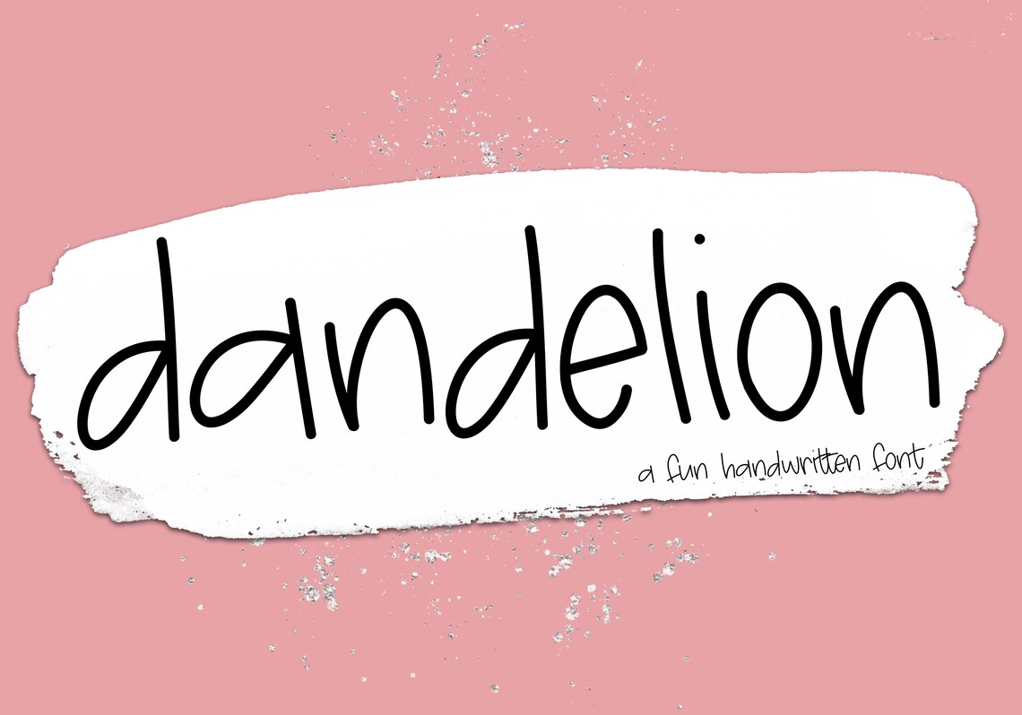 Dandelion Fun Handwritten Font TTF / OTF - Etsy