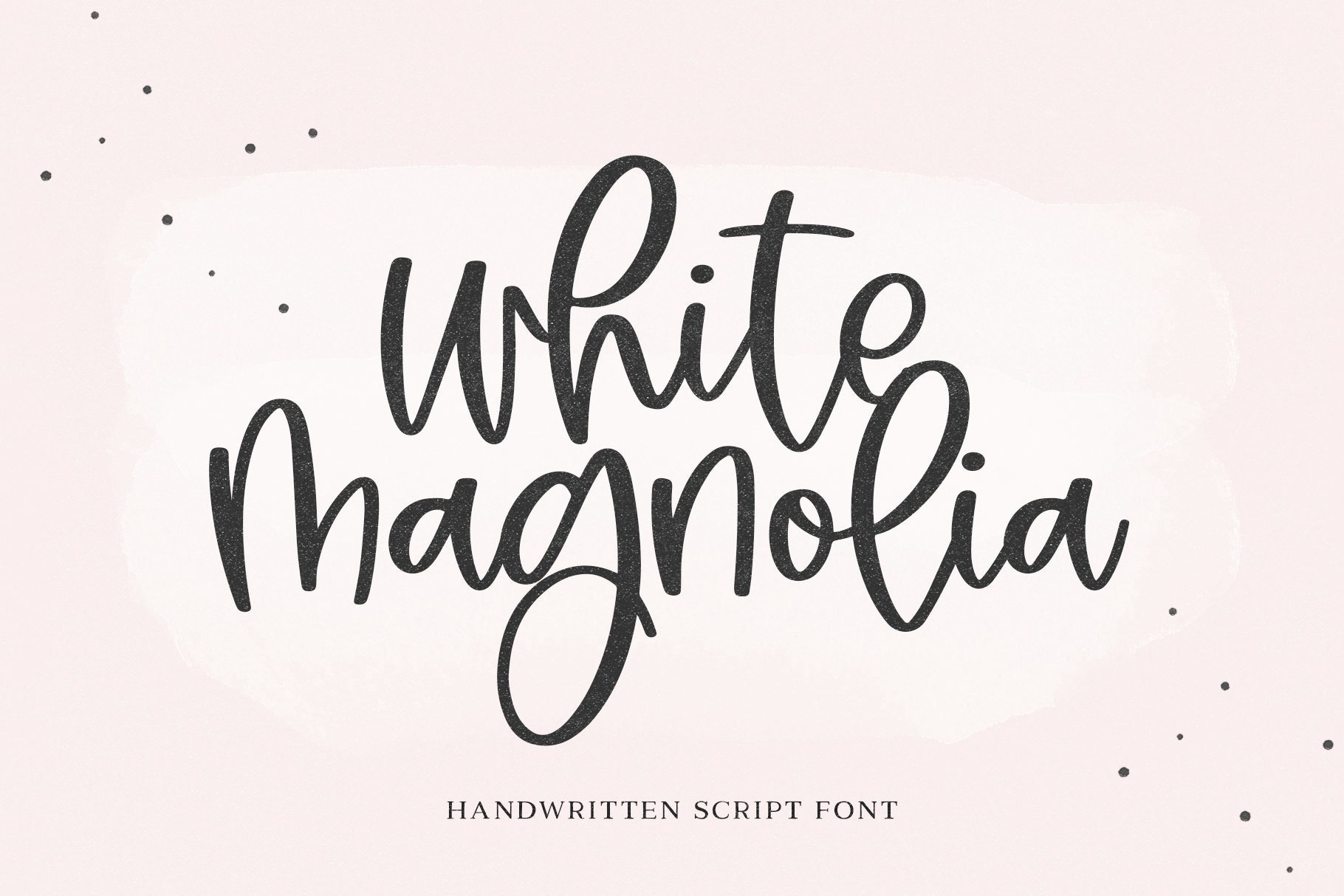 White Magnolia Font Handwritten Script Font Cricut Fonts - Etsy