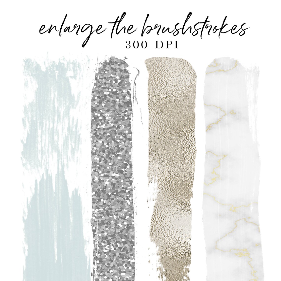 Watercolor Slate Blue and Grey Brushstrokes Watercolor - Etsy