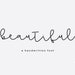 Beautiful - A Handwritten Script Font - TTF Font - Etsy