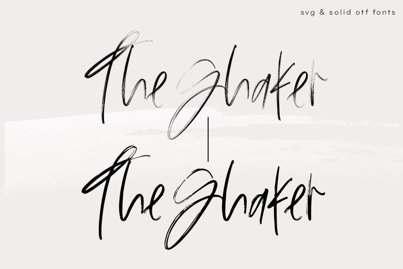 The Shaker A Handwritten Signature Script Font / Modern | Etsy