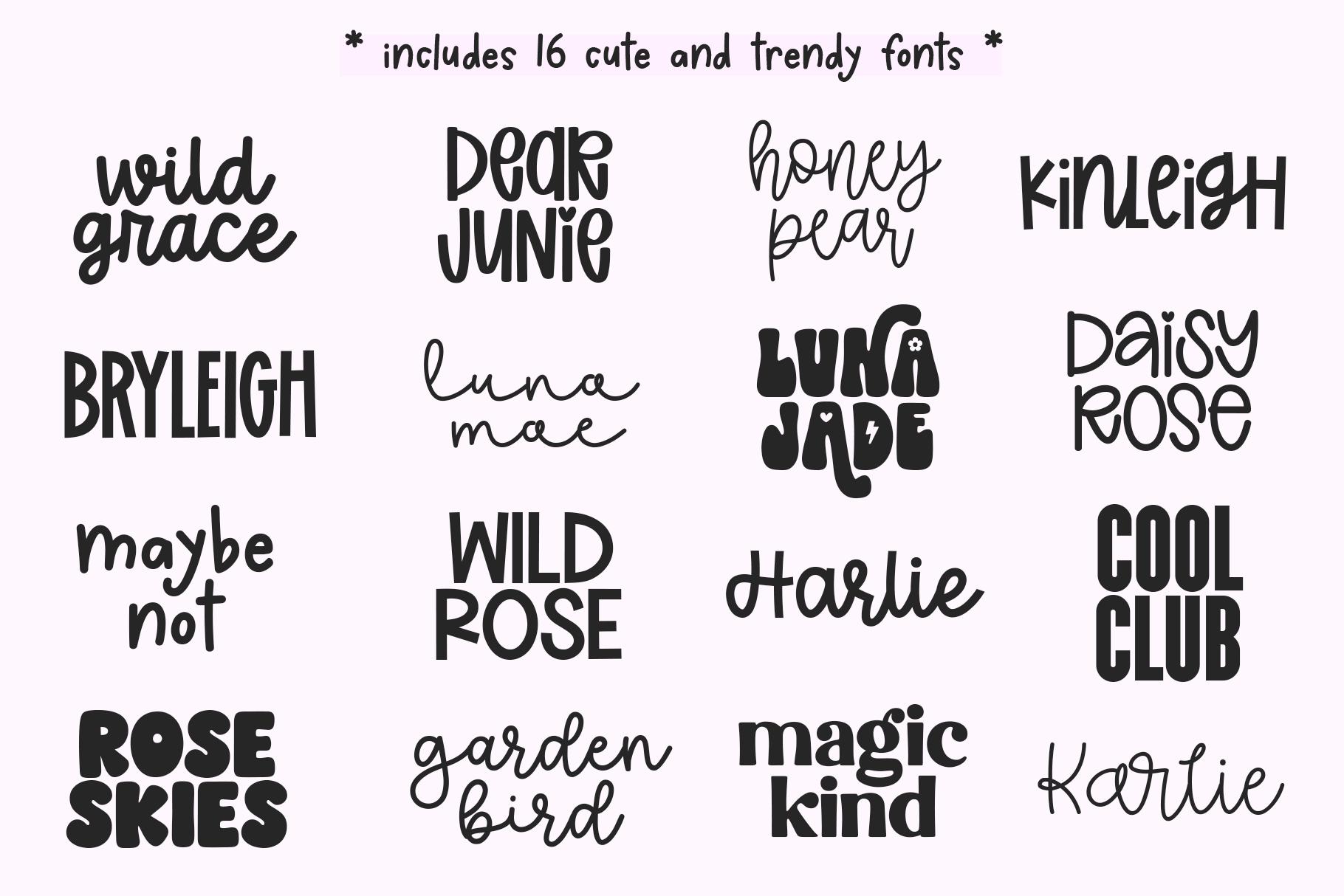 Font Bundle - Cricut Font, Cute Fonts, Cricut Font Bundle, Script Fonts ...