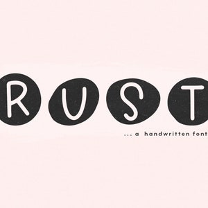 Rust Font - Monogram Font, Circles Font, Cricut Fonts, Farmhouse Font ...