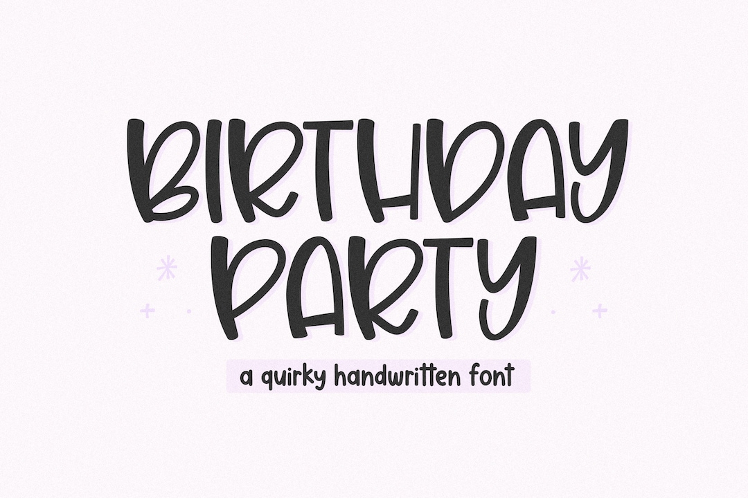 Birthday Party Font - Fun Font, Cricut Font, Teacher Font, Quirky Font ...