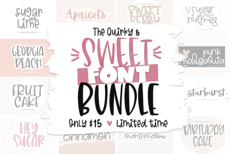 Font Bundle 14 Fonts for Crafters Cute Fonts Cricut Fonts - Etsy