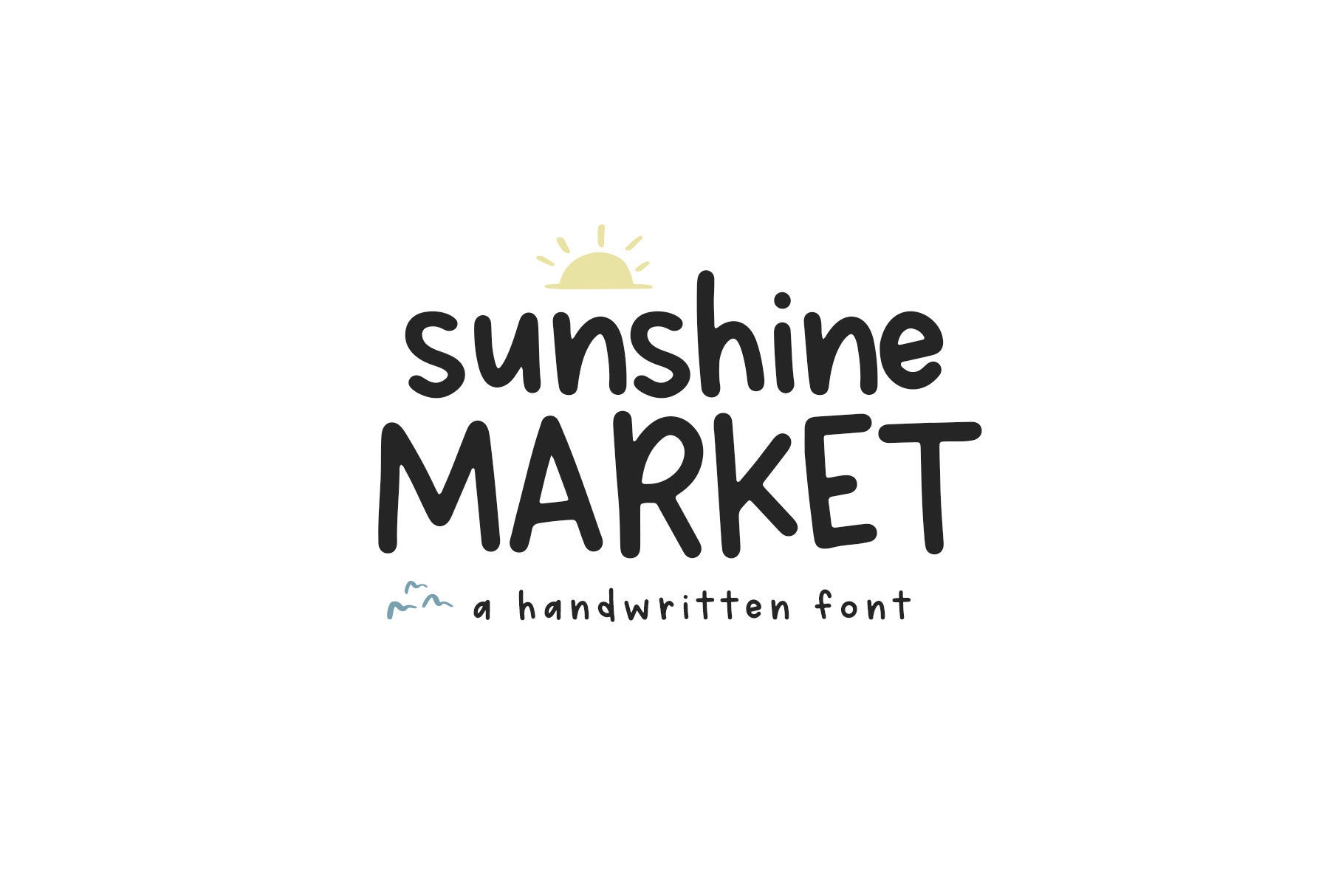Sunshine Market Font - Handwritten Print Font, Fonts for Cricut ...