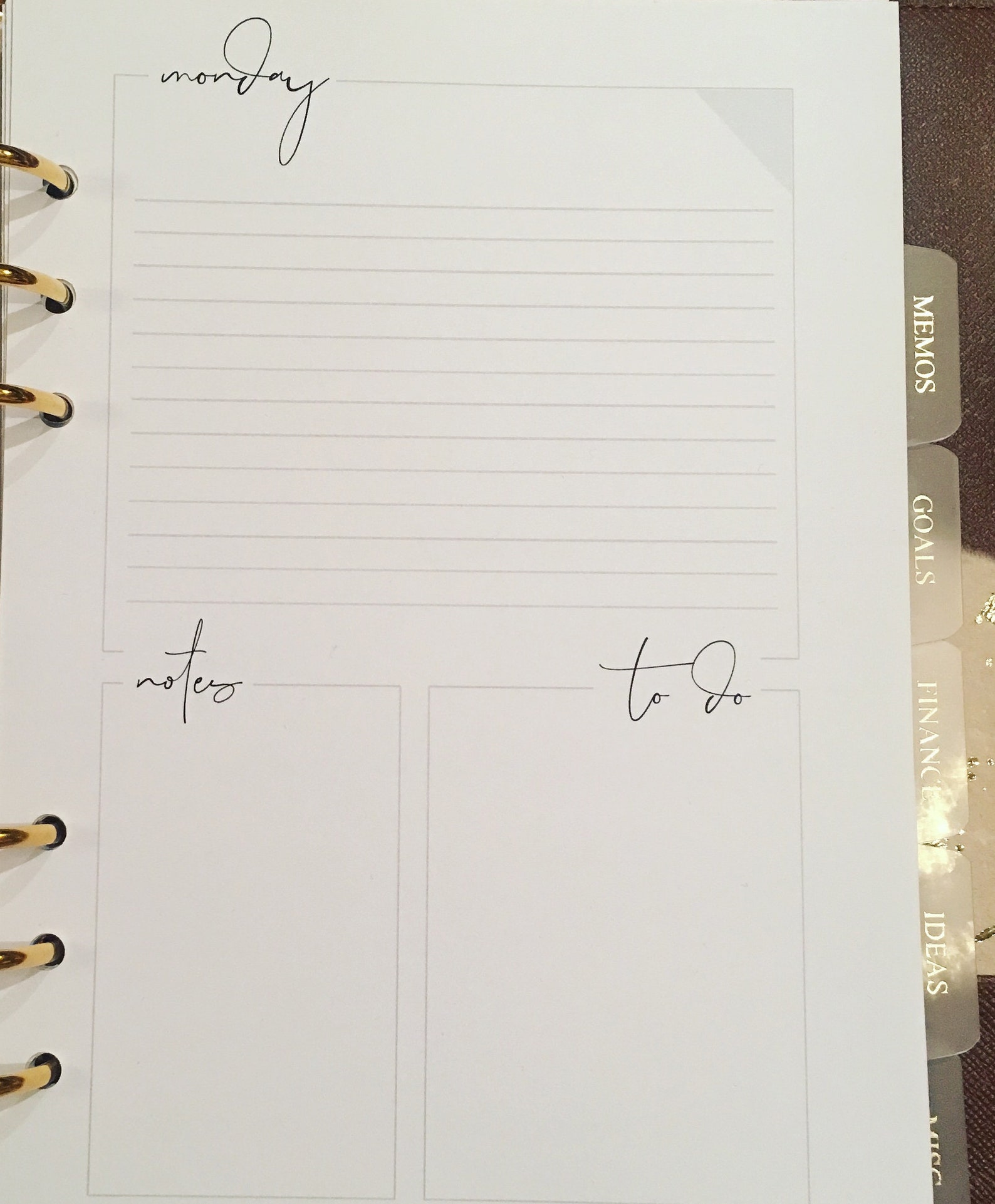 Minimalist Daily Planning Pages - A5 Size - Printable - Notes & Covers ...