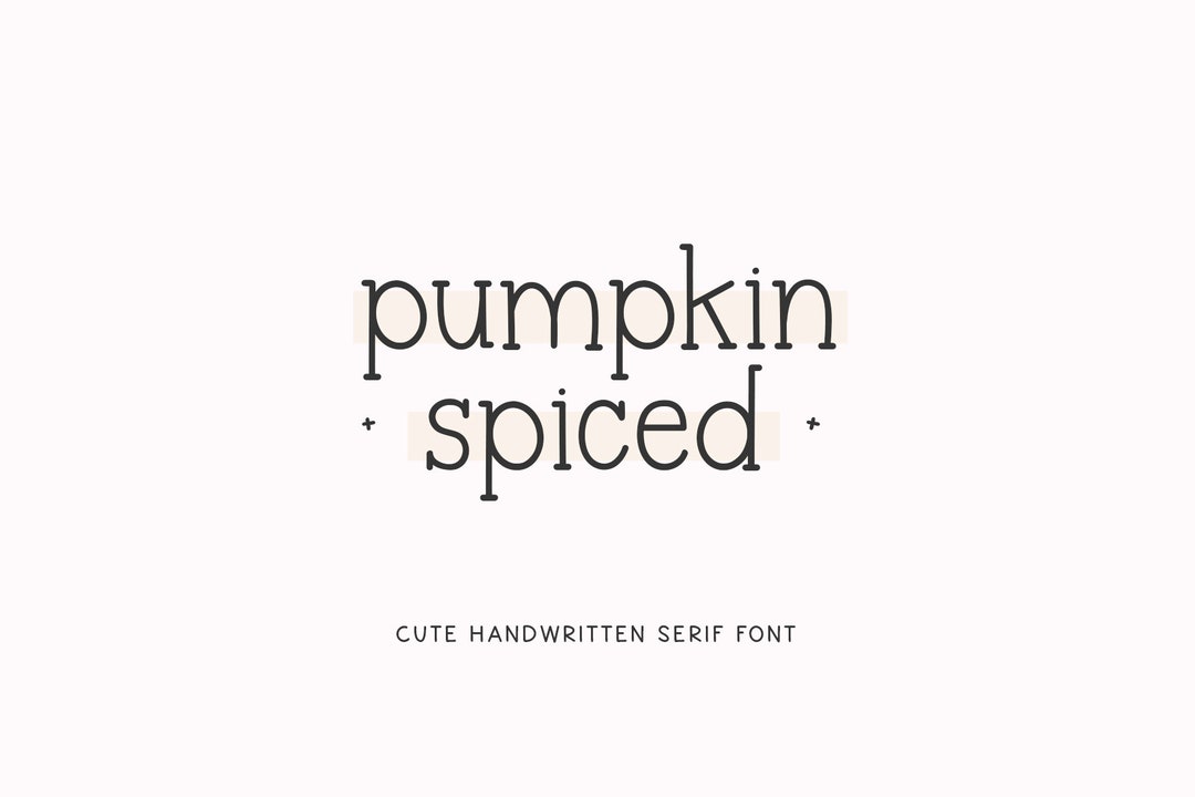 Pumpkin Spiced Font - Typewriter Font, Farmhouse Font, Cricut Fonts ...