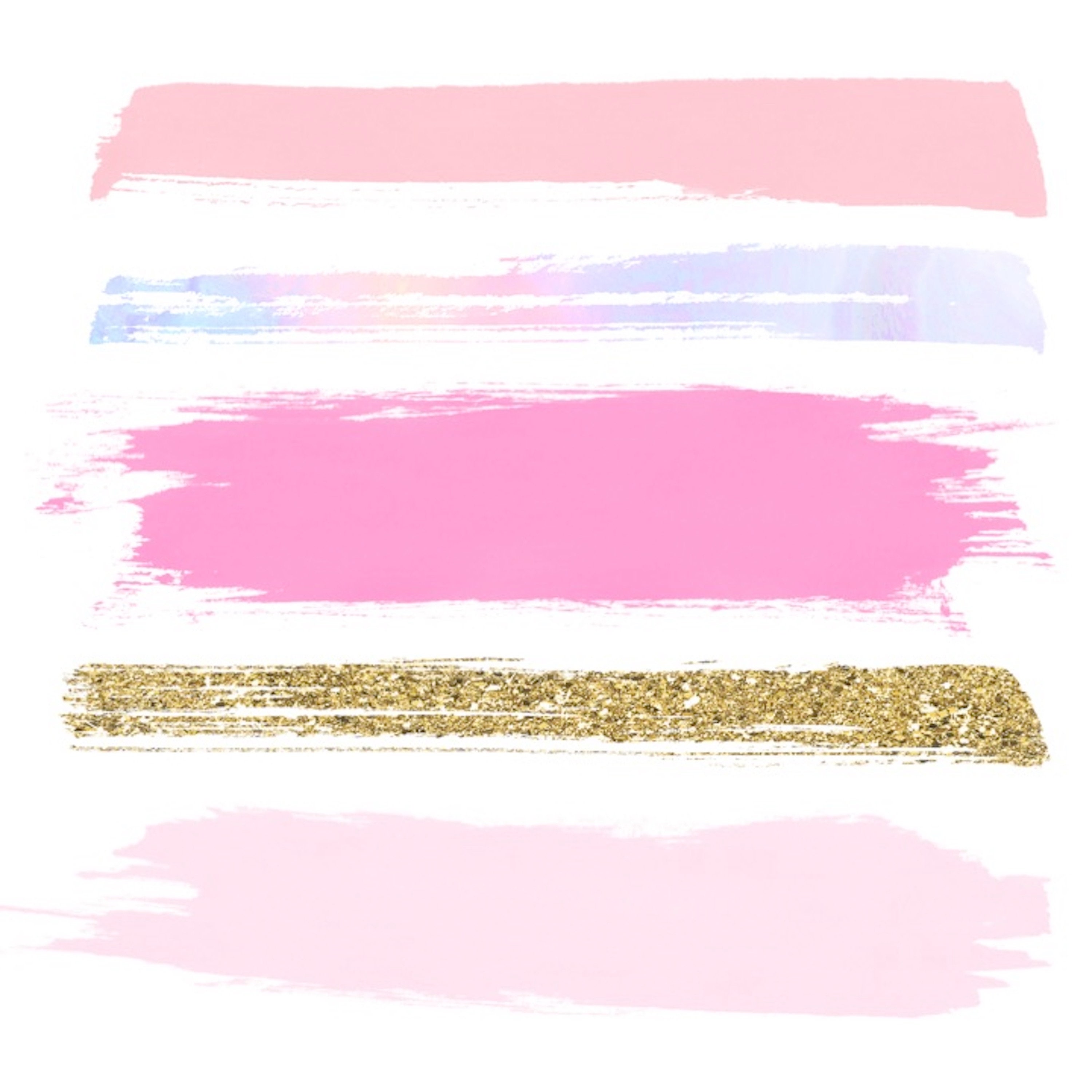 Watercolor Unicorn Brushstrokes Unicorn Clipart Glitter - Etsy