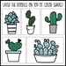 Fancactus A Hand-drawn Doodle Font Cactus and Succulent - Etsy