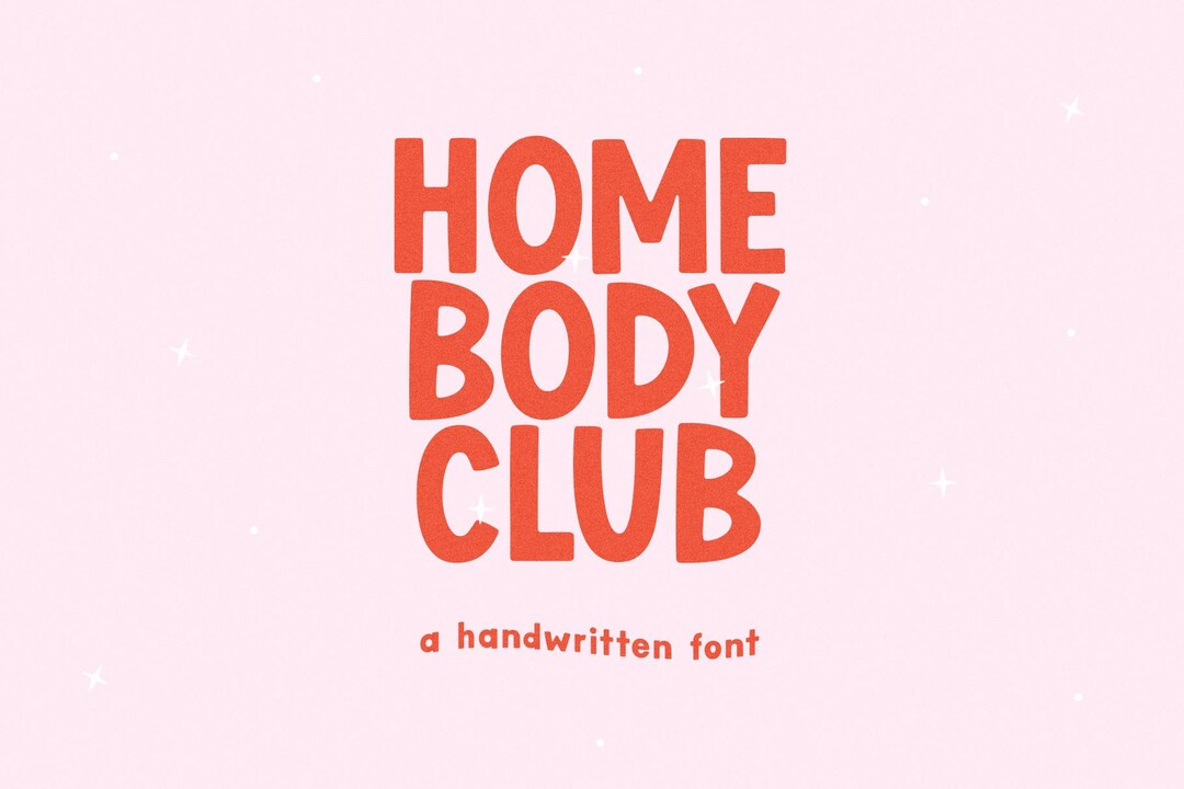 Homebody Club Font - Handwritten Font, Cricut Fonts, Cute Font ...