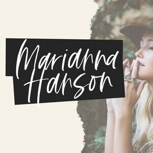 Fall Harvest Font - A Handwritten Brush Font With Doodles - TTF / OTF ...