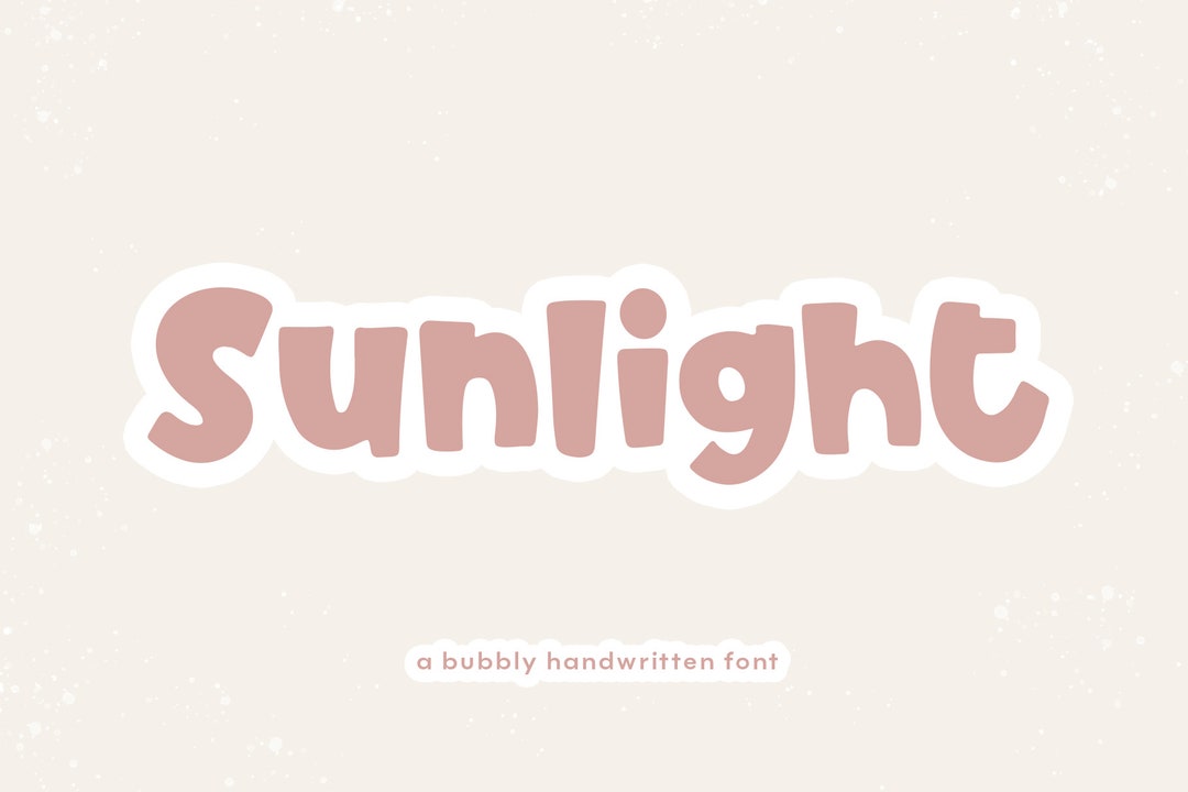 Sunlight Font - Handwritten Font, Fonts for Cricut, Procreate Fonts ...