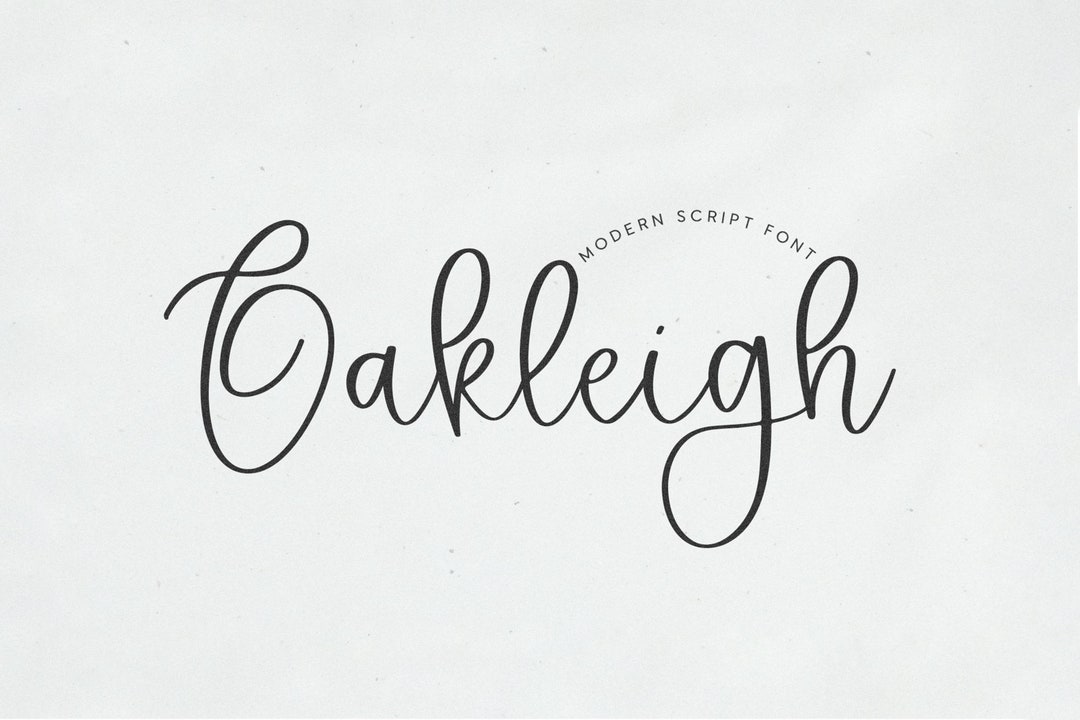 Oakleigh Font - Handwritten Script Font, Cricut Fonts, Farmhouse Fonts ...