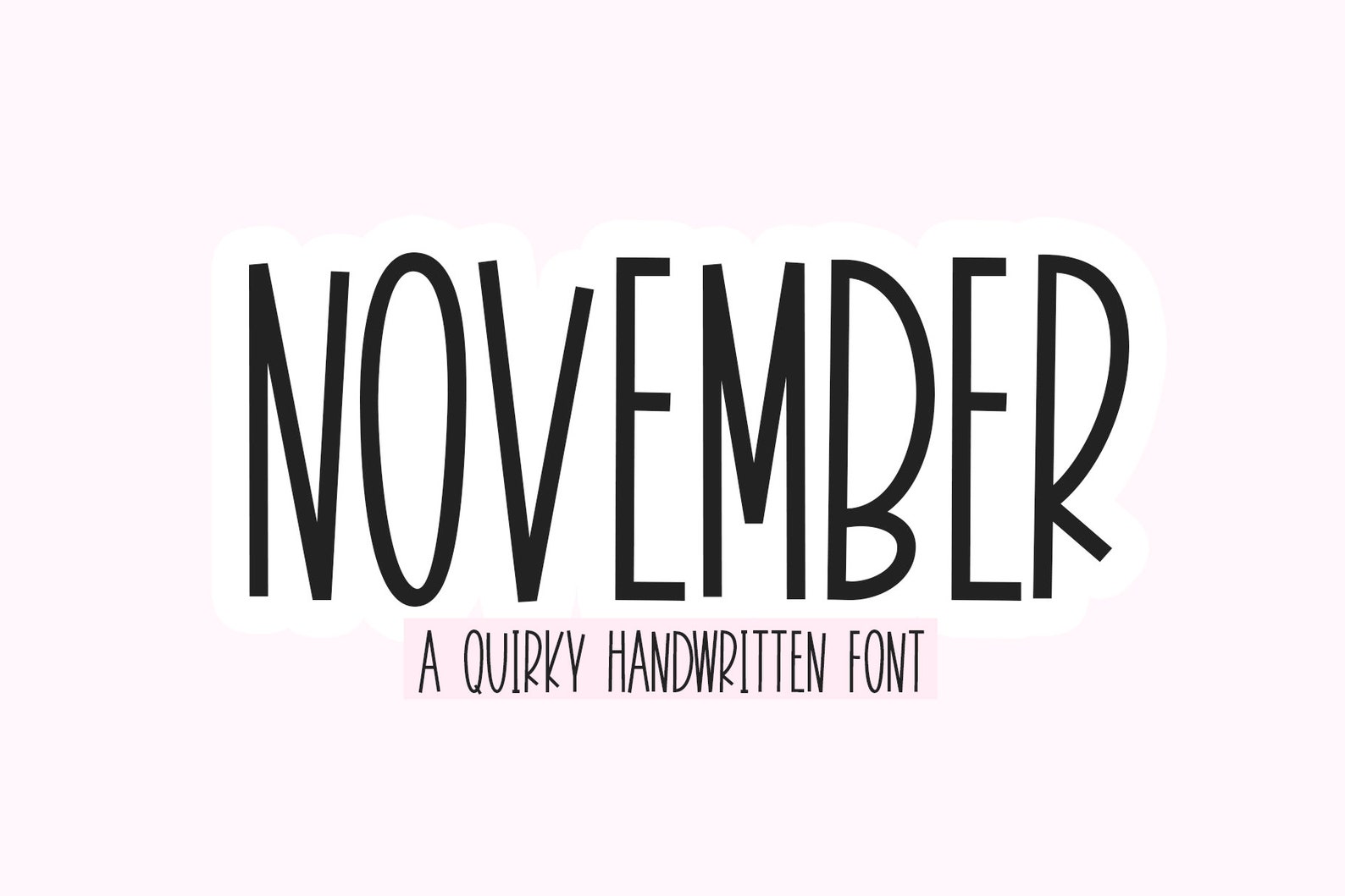 November Font - Fun Handwritten Font, Tall Font, Fonts for Cricut ...