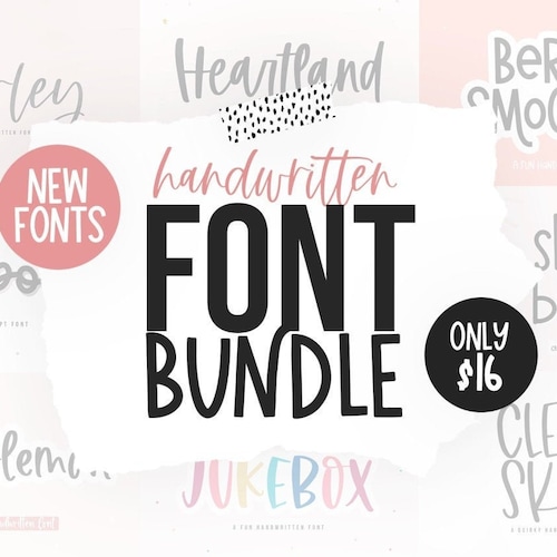 Font Bundle Cute Fonts Cricut Font Bundle Script Fonts - Etsy Canada