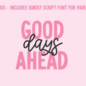 Tired Girls Club Font Duo - Cute Fonts, Cricut Fonts, Procreate Fonts ...