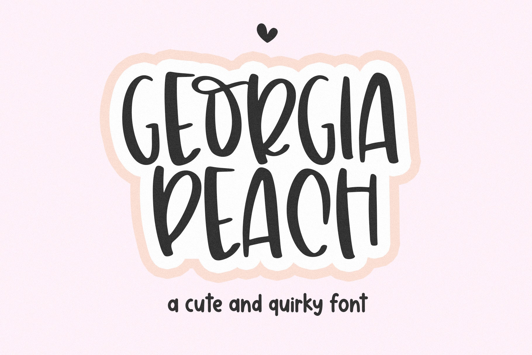 Georgia Peach Font - Quirky Font, Cricut Font, Procreate Fonts, Fonts ...