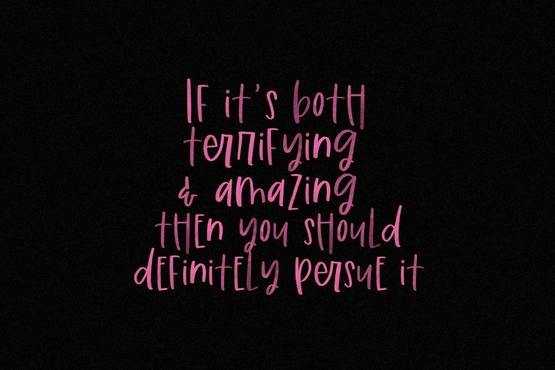 Possibilities Font Handwritten Font Quirky Font Cricut | Etsy