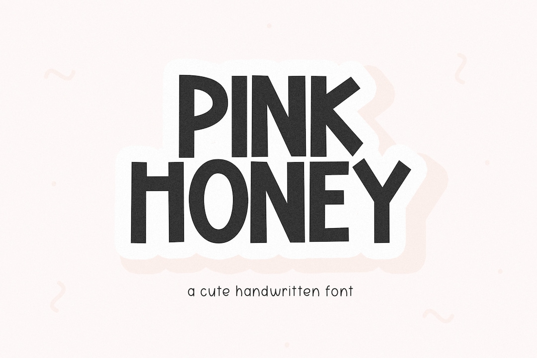 Pink Honey Font - Cute Font, Cricut Fonts, Fonts for Crafters ...