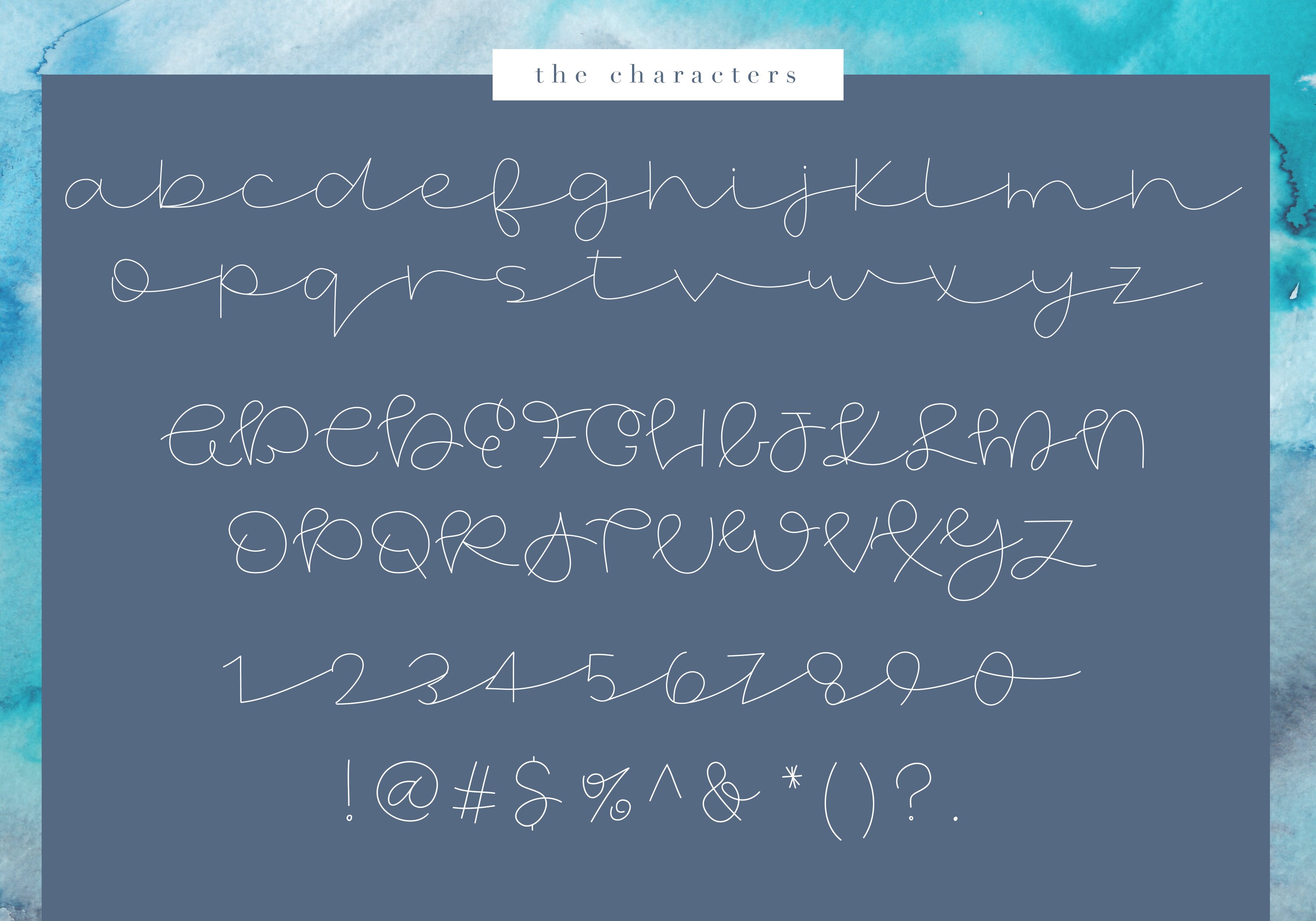 Ocean Handwritten Script Font TTF / OTF | Etsy
